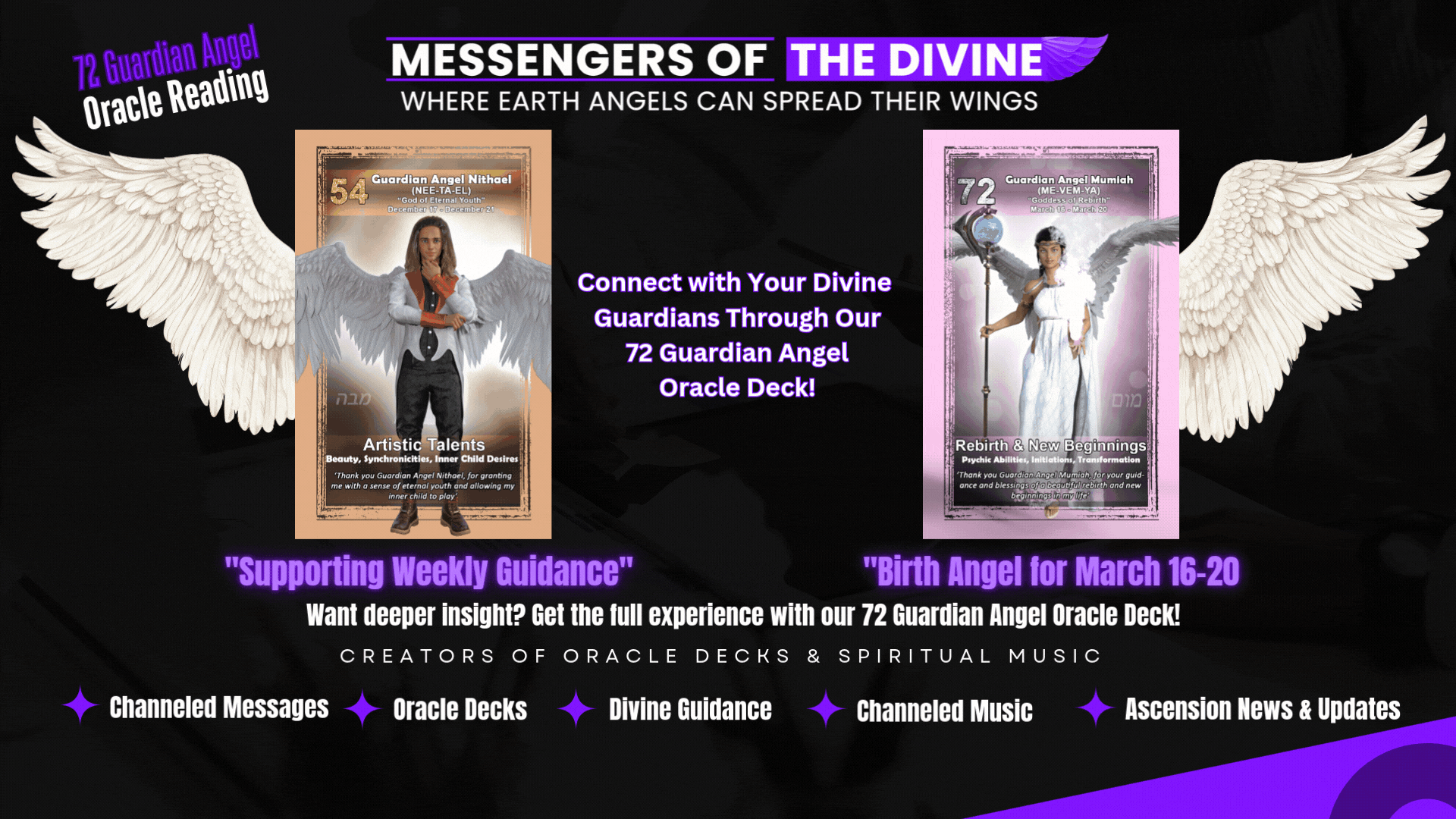 Weekly Angel Messages: Guardian Angels Mumiah and Nithael - Messengers ...